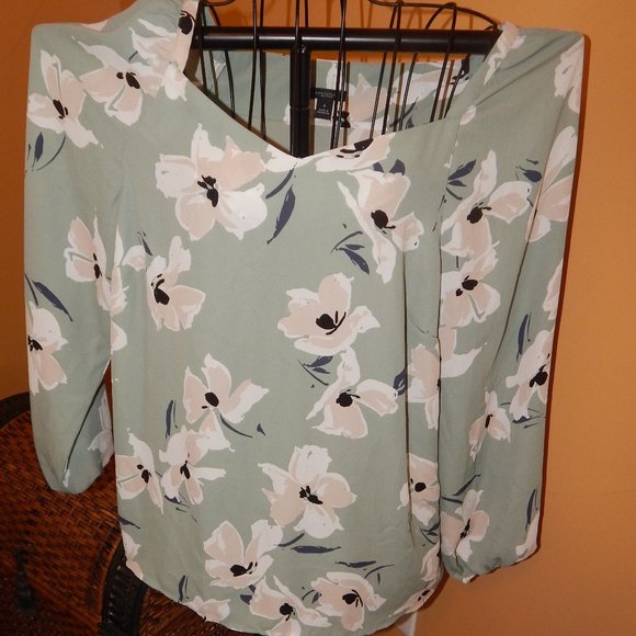 Ann Taylor Factory | Tops | Ladies Ann Taylor Factory Blouse Tunic ...